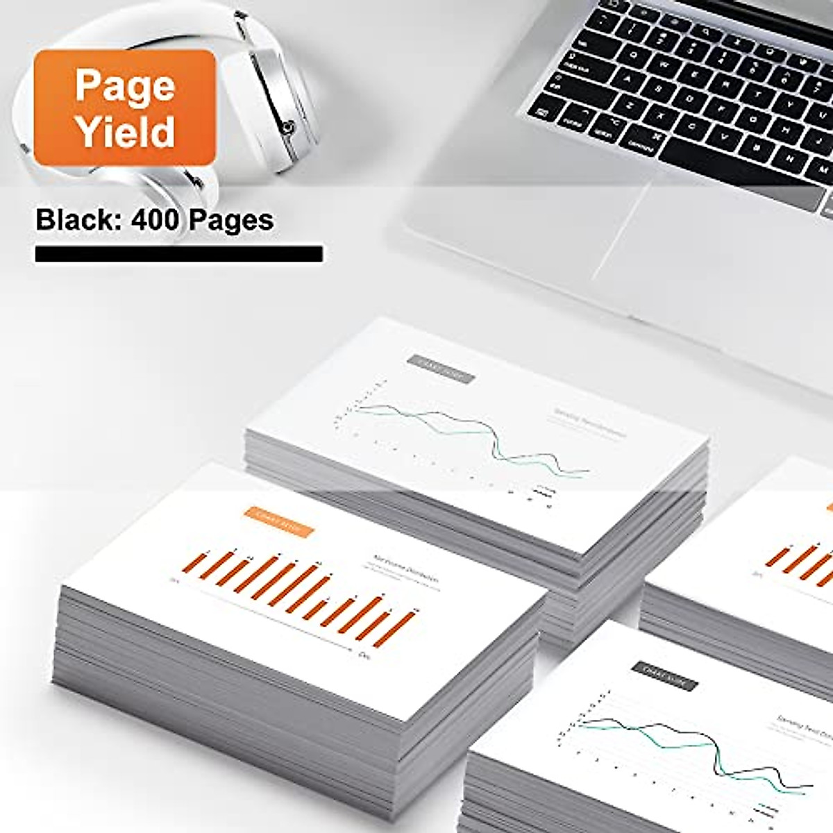 TESEN Remanufactured PG260XL Ink Cartridge Replacement for Canon PG-260 XL PG 260XL CL-261 XL Use with Canon PIXMA TS6420 TS5320 TR7020 Inkjet Printer (2 Pack, Black)