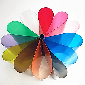 TOTiyea 14 Pieces 11IN x 8.5IN Colored Overlays for Dyslexia, Dyslexia Reading Sheets, Colored Transparency Sheets for Early Readers, Dyslexia Tools 丨School Supplies