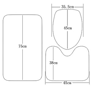 MRXFN 4-Piece Shower Curtain Set, 3D Luxurious Black Gold Greek Key Bend Bathroom Curtain Suit, Geometric Decorative Bathroom Carpet