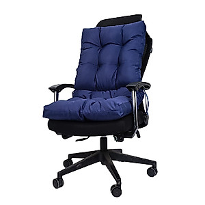 GPPSUNGD Waterproof Rocking Chair Cushion Patio Chair Cushion Outdoor Chair Cushions Set of Upper and Lower with Ties (Red)