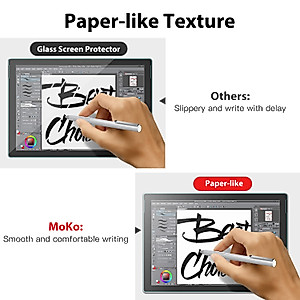 MoKo 2Pack PET Matte Screen Protector for Microsoft Surface Go 10.5 inch (2018/2020/2021/2023), Write, Draw and Sketch with Surface Pen, Anti Glare