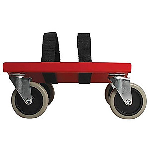 Extreme Max 5800.0228 V-Slides Snowmobile Dolly System - Steel, Red