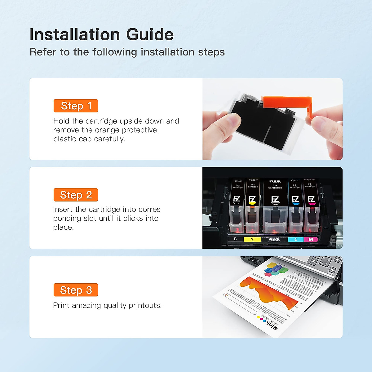 E-Z Ink (TM) Compatible Ink Cartridge Replacement for Canon CLI-251XL CLI 251 to use with PIXMA MX922 IP7220 MG5520 MG5420 IX6820 IP8720 MG7520 MG6320 Printer (4 Cyan, 4 Magenta, 4 Yellow, 12 Pack)