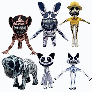 Generic Monster Monkeys Plush Zoonomaly Plush Toy,Zoo morally Plush Horror Game Stuffed Animal Pillow Doll Toys for Game Fans