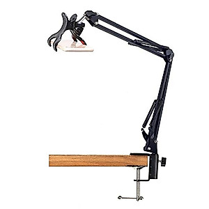 Acetaken 33'' Articulating Arm Phone Mount Stand for Baking Crafting Demo Videos / Live Streaming (Compatible with 4-6.5'' Screen Smartphone)