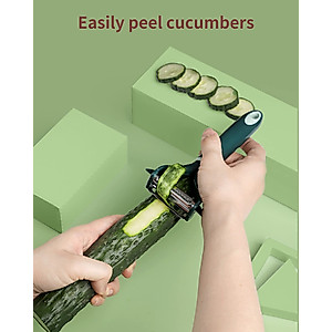 Tododli vegetable peelers for kitchen (3 set)，sharp stainless steel peelers,multi fruit peeler machine, suitable for peeling and pitting potatoes, cucumbers, carrots, apples, peach