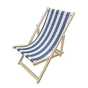XJIAOYA Hanging Chair Beach Hanging Chair Set Terrace Leisure Chair Terrace Furniture Outdoor Lounger Beach Chair Wooden Folding Adjustable Frame