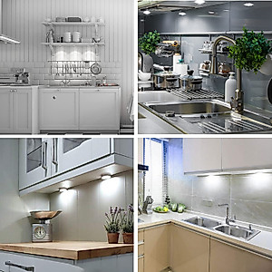 G8 LED Bulb Dimmable 3W Disc Puck Light Bulbs 20W-25W Halogen Bulb Equivalent, T4 JCD Type Bi-Pin Base, 120V Daylight White 6000K for Under Counter Kitchen Lighting, Under Cabinet Light (8 Pack)