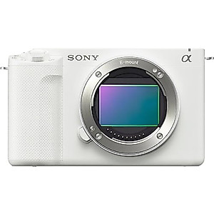 Sony Alpha ZV-E1 Full-Frame Interchangeable Lens Mirrorless Vlog Camera with 28-60mm Lens - White Body