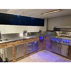 Bonfire Outdoor Kitchen BBQ Access Door,17 x24 Inch,304 Stainless Steel Single Vertical Door for Grilling Station or BBQ Island