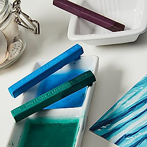 Derwent Inktense Blocks 72 Tin, Set of 72, 8mm Block, Soft Texture, Watersoluble, Ideal for Watercolor, Drawing, Coloring, Crafts and Painting on Paper and Fabric, Professional Quality (2301980)