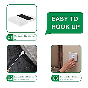 Grounding Mattress Pad with 15 Feet Grounded Cord, Full/Double Size, Breathable Earthing Mats for Bed