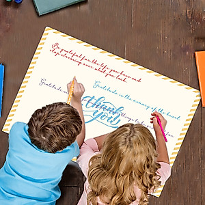 3 PCS Giant Thank You Greeting Cards Big 14 x 22 Inch Size Large Gratitude Giant Cards with Envelopes Thanks for Birthday Party Baby Shower Wedding Jumbo Gifts for Boys Girls