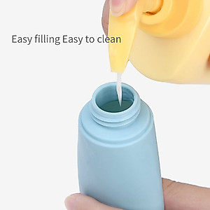 4Pcs*60ml Travel Containers for Travel Size Toiletries,Leak Proof Travel Bottles for Shampoo and Lotion,Professional portable sub-bottling for travel,Travel Tubs Refillable Liquid Travel Accessories