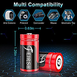 WEGWANG 3.7V 123 Lithium Rechargeable Batteries 4 Pack and Arlo Battery Charger,800mAh Li-ion Battery Compatible with Arlo Wireless Security Camera VMC3030 VMS3130 VMS3330 VMS3430 VMK3200