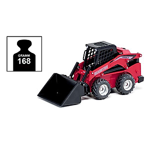 Siku 3049, Manitou 3300V Skid Steer Loader, 1:32, Metal/Plastic, Red, Multifunctional, Can be Combined Models of The Same Scale