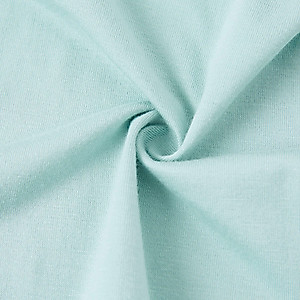 Owlivia Rayon Made from Bamboo Footie Pajamas, Baby Boy Girl Sleep 'N Play, Zip Front Footed Sleeper Pjs(3-6 Months, Apua) Aqua