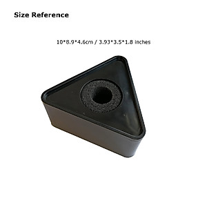 Actopus 2pcs Triangle Mic Flag Microphone Flags Prop for Station Logo Black