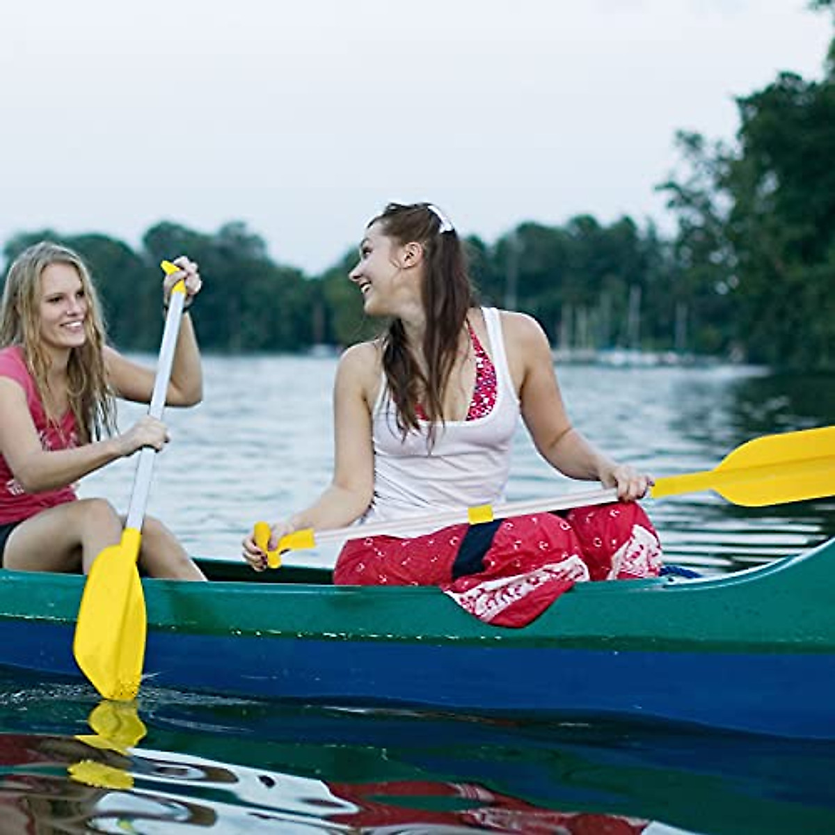 LIOOBO Canoe Paddle Kayak Paddles Retractable Lightweight Paddle Aluminum Alloy Telescopic Paddle Boat Accessories Yellow 1Pc