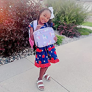 Wildkin Kids Insulated Lunch Box Bag for Boys & Girls, Reusable Kids Lunch Box is Perfect for Early Elementary Daycare School Travel, Ideal for Hot or Cold Snacks & Bento Boxes (Unicorn)