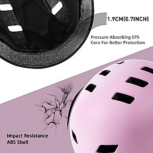 Skateboard Bike Helmet, Lightweight Adjustable, Multi-Sport for Bicycle Cycling Scooter Roller Skate Inline Skating Rollerblading, 3 Sizes for Kids, Youth,Adults