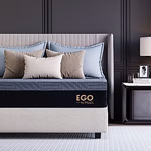 MLILY EGO Copper Twin Memory Foam Mattress 10 Inch, Copper Gel Infused Mattress Bed in A Box CertiPUR-US Certified Made in USA, Medium, 38”x75”x10”, Darkgray