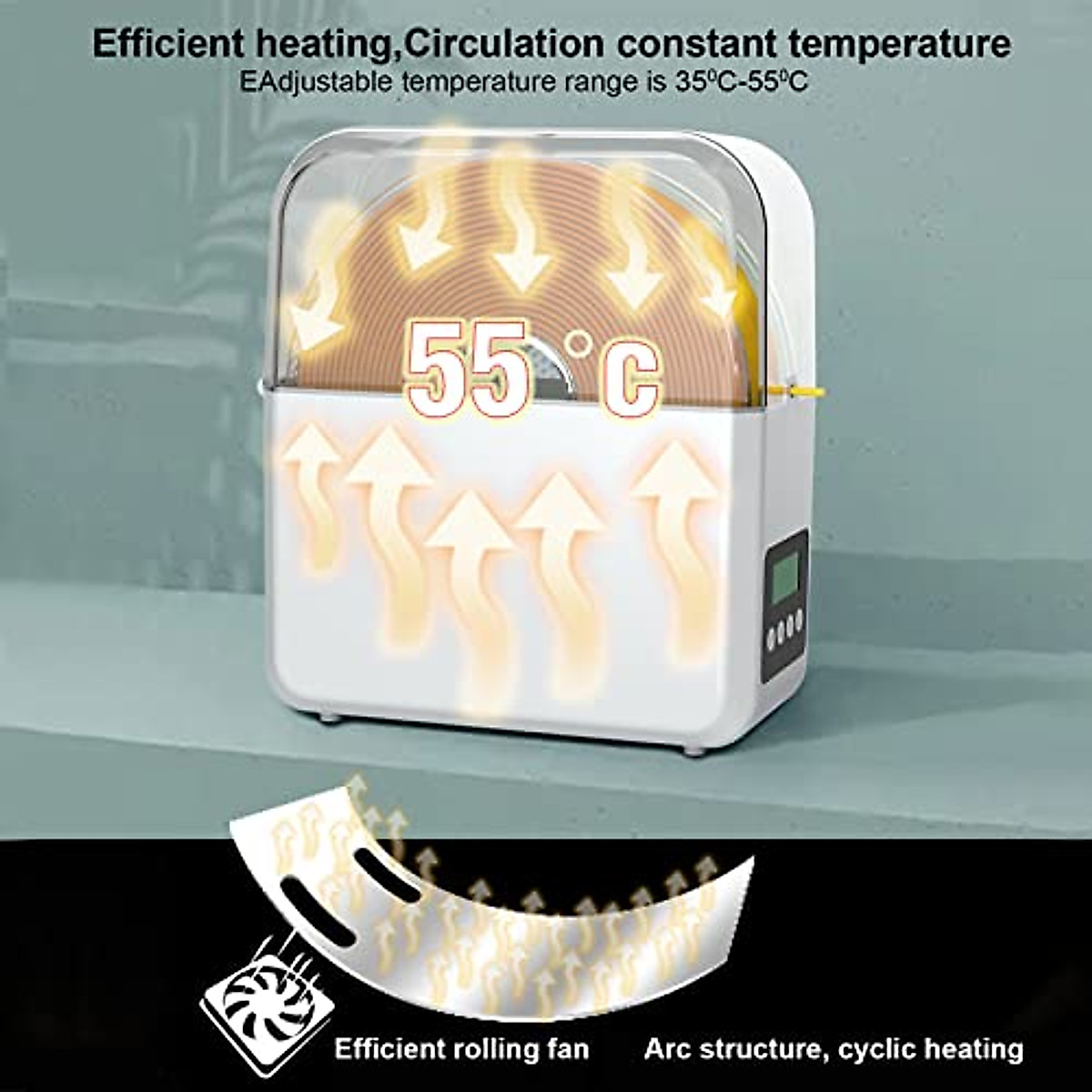 XTevu 3D Printer Filament Dryer - Evenly Heating, Noiseless Filament Printing Dry Box for 1.75mm, 2.85mm, 3.00mm - US Plug AC100-240V - 3D Printing Accessories, Printing Supplies