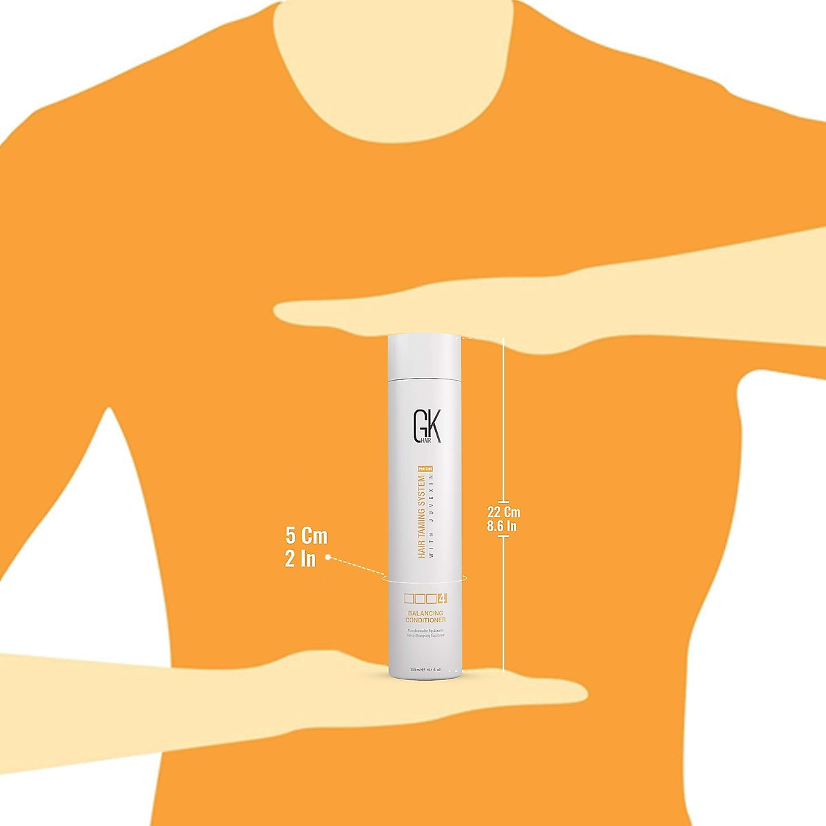 GK HAIR Global Keratin Balancing Conditioner (10.1 Fl Oz/300ml) For Oily & Color Treated Hair Daily Use After Shampoo Conditioning Deep Cleanser & Impurities Remover Restores pH Levels