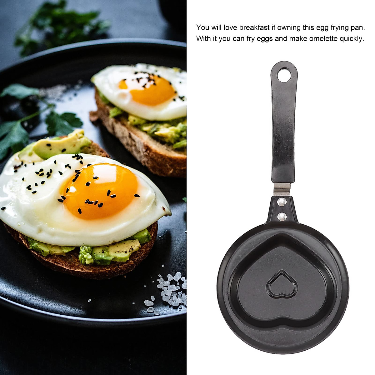 Mini Egg Frying Pan,Innovative Korean Breakfast Pot Nonstick Egg Frying Pan DIY Mini Breakfast Omelette Pan Egg Frying Mould for Home Breakfast(#1)