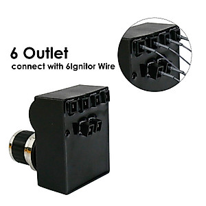 Uniflasy Grill Igniter Kit for Home Depot Nexgril 720-0882A 720-0896B 720-0896E Gas Grill Models 6 Outlet Universal AA Battery Tact Push Button Spark Igniter with Wire Ignition Replacement Kits