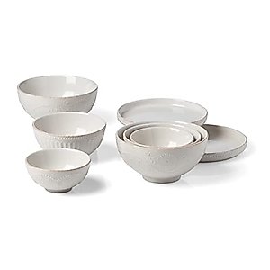 Lenox 894103 French Perle 8Pc Luna Nesting Dinnerware Set