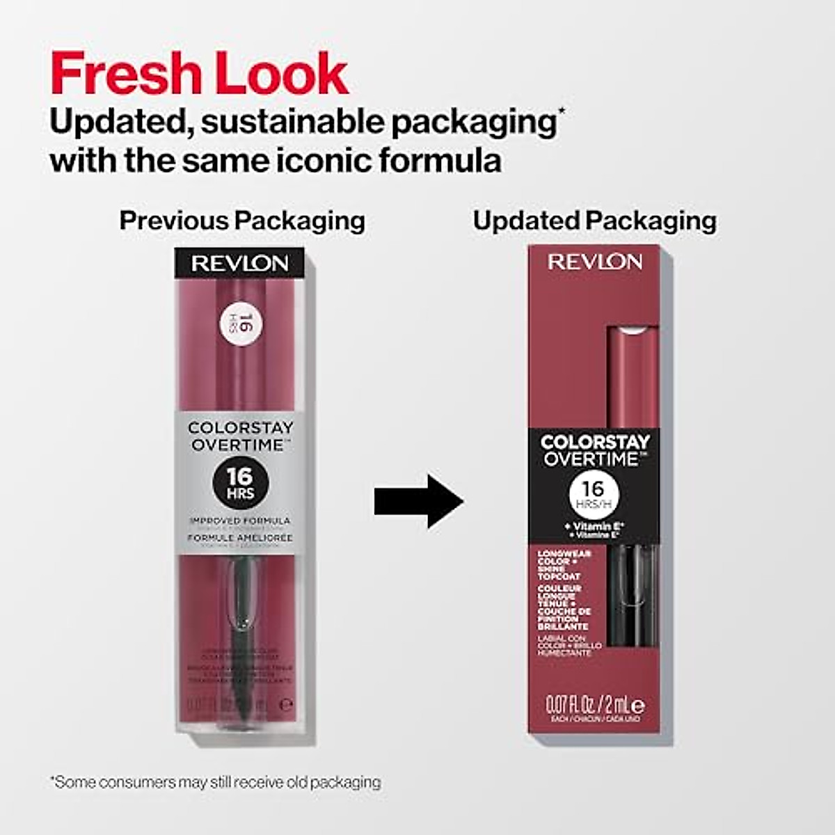 Revlon Liquid Lipstick with Clear Lip Gloss, ColorStay Overtime Lipcolor, Dual Ended with Vitamin E, 480 Unending Red, 0.07 Fl Oz