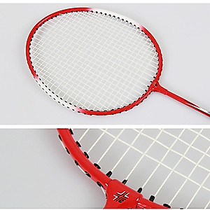 gzqirun Badminton Rackets Set of 2 with Shuttlecocks for Adults Backyard Gym 1 Carrying Bag Included