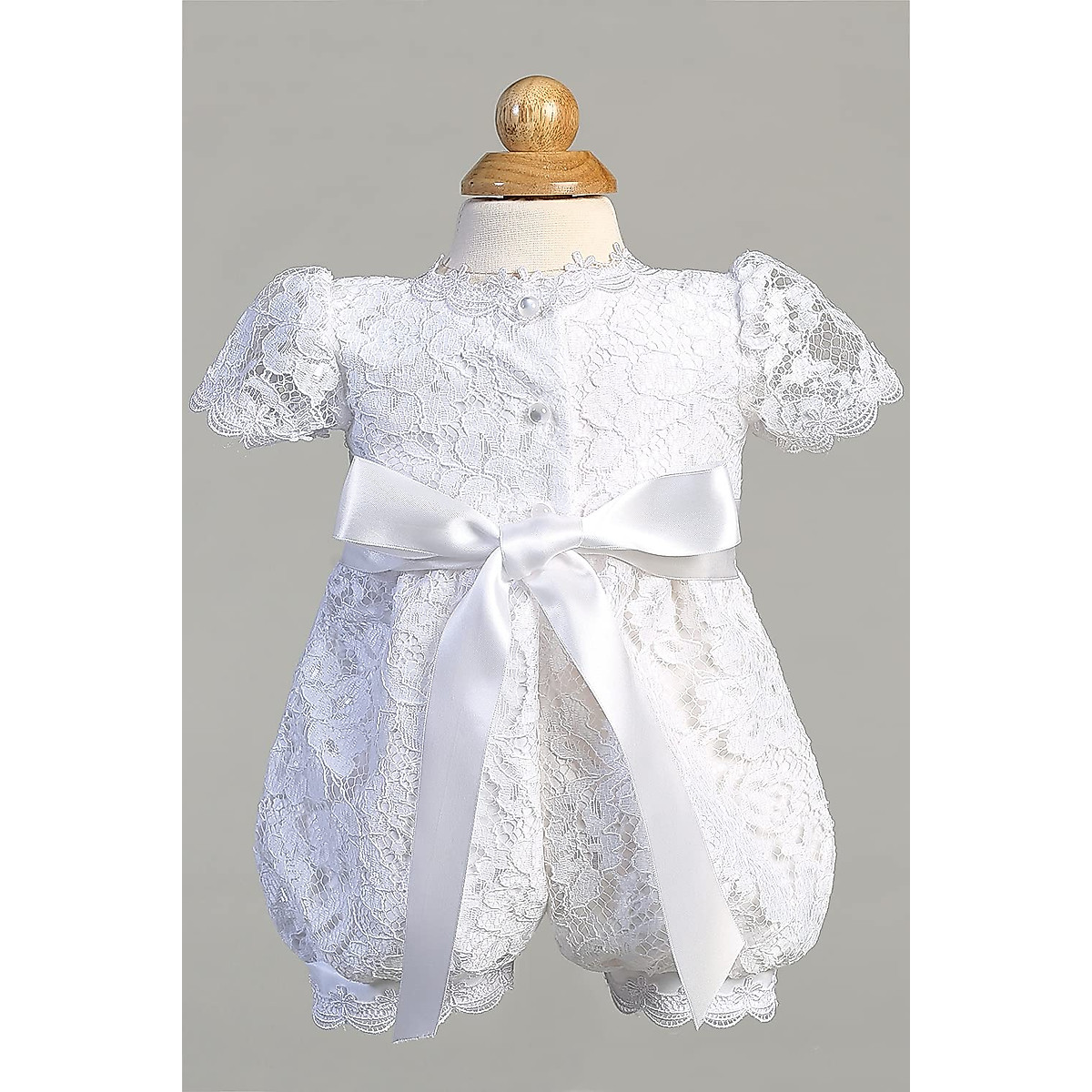 Baby Girls' Christening Clothing, Baptism Outfits for Girls, Newborn Christening Outfit for Baby Girl, Ropa de Bautizo para Bebé Niña (Size 3-6 Months) White