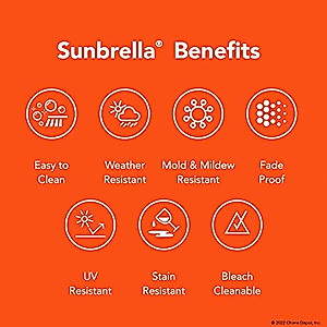 Ohana 7-Piece Outdoor Patio Furniture Sectional Conversation Set, Black Wicker with Sunbrella Taupe Cushions - No Assembly with Free Patio Cover