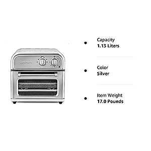 Cuisinart Air Fryers (AFR-25-Silver) (Renewed)