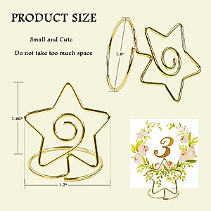 20Pcs Wedding Table Number Stand Place Card Holders for Table Setting Mini Table Menu Display Holder Stand for Memo,Cards,Pictures in Wedding,Birthday Party,Anniversary