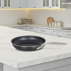 Cuisinart 12" Green Gourmet Pro Non-Stick Aluminum Skillet, PTFE/PFOA-Free (GCA22-30NSC)