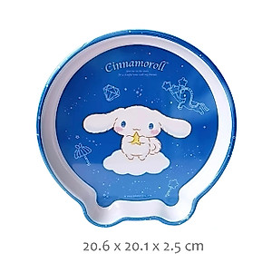 Cinnamoroll Blue Dinnerware Flatware Meal Set – Plate Bowl Cup Spoon, 4 pieces