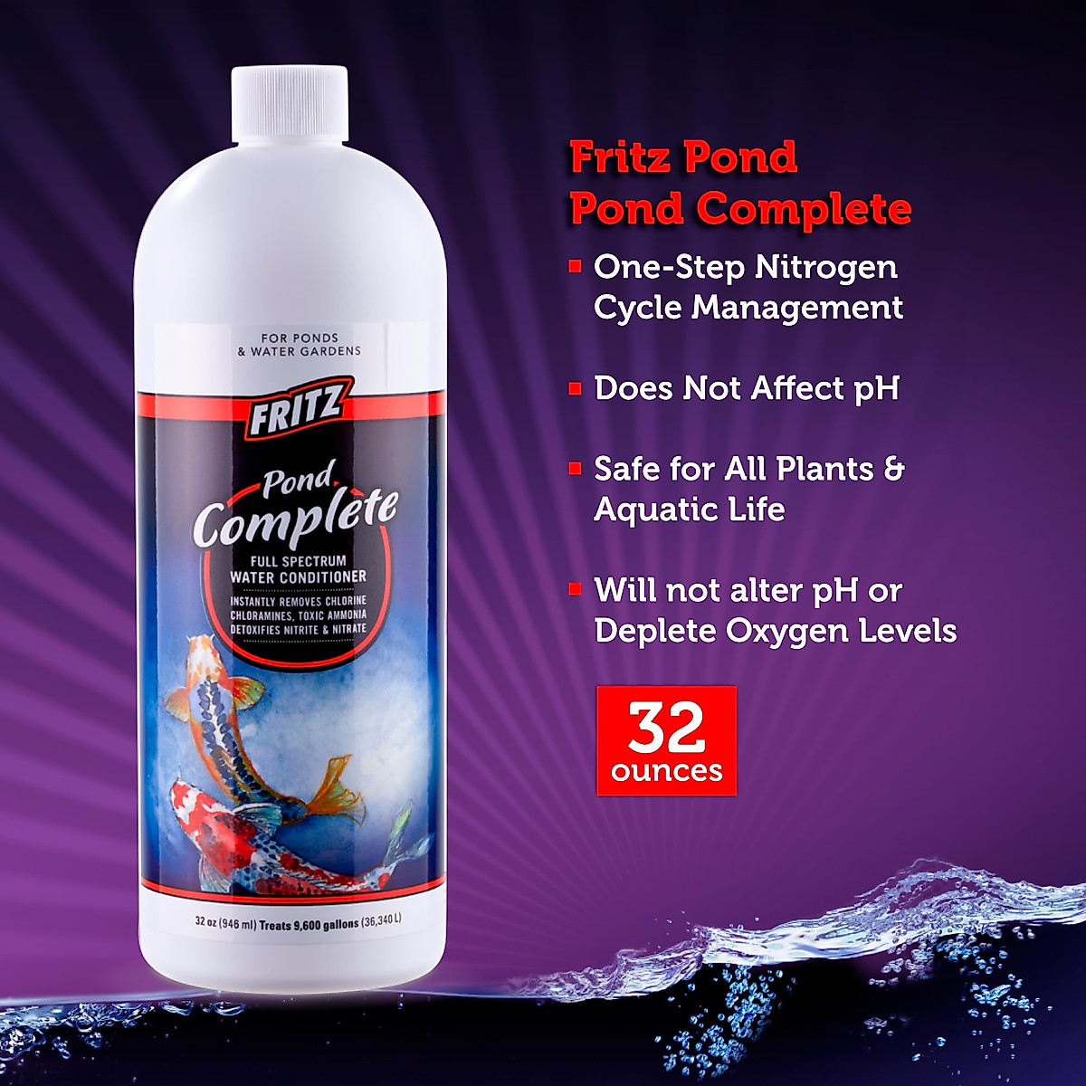 Fritz Aquatics Pond - Complete Water Conditioner - 32oz