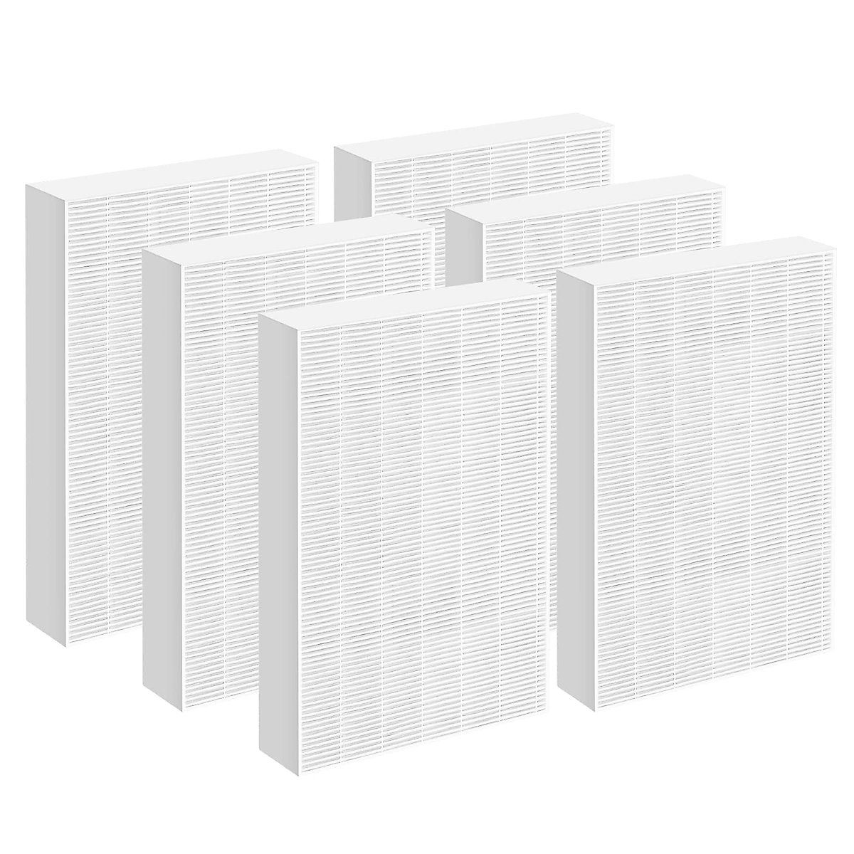 Replacement Filter R Compatible with Honeywell Air Purifier HPA300 HPA200 HPA100 and 5000 Series, 6 Pack True HEPA Filter, Fits for Honeywell R Filter (HRF-R3 & HRF-R2 & HRF-R1)