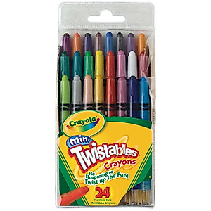 Crayola Mini Twistable Crayons 24 in a Box (Pack of 4) 96 Crayons in Total