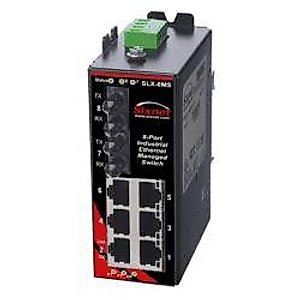 Red Lion Controls/N-Tron SLX-8MS-4ST Industrial Ethernet Switch, Sixnet LX8 p MNG 2STmmf, 4km.