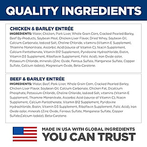 Hill's Science Diet Adult 1-6, Adult 1-6 Premium Nutrition, Wet Dog Food, Variety Case: Chicken & Barley; Beef & Barley Loaf, 13 oz Can Variety Case, Case of 12
