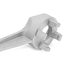 Grcfumo Oil Drum Bung Wrench, Aluminum Drum Wrench, Barrel Opener Tool for Opening Lid of 10 15 20 30 55 Gallon Standard Plug