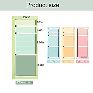 Sticky Notes Set,Neutral Cute Sticky Notes Kawaii Sticky Notes,Cute School Supplies Aesthetic Set,Bible Journaling Study Office Supplies,Self-Stick Index Tabs,Grid Sticky Notes 480sheets(Olive Green)