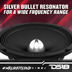 DS18 PRO-NEO8 Loudspeaker - 8", Midrange, Heavy Duty Aluminum Basket, 600W Max, 300W RMS, 4 Ohms, Neodymium Magnet - The Most Elegant Neodymium Full Range Loudspeakers Available