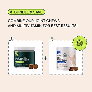 Wuffes Hip and Joint Supplement for Large Breeds and 23-in-1 Multivitamin Bundle