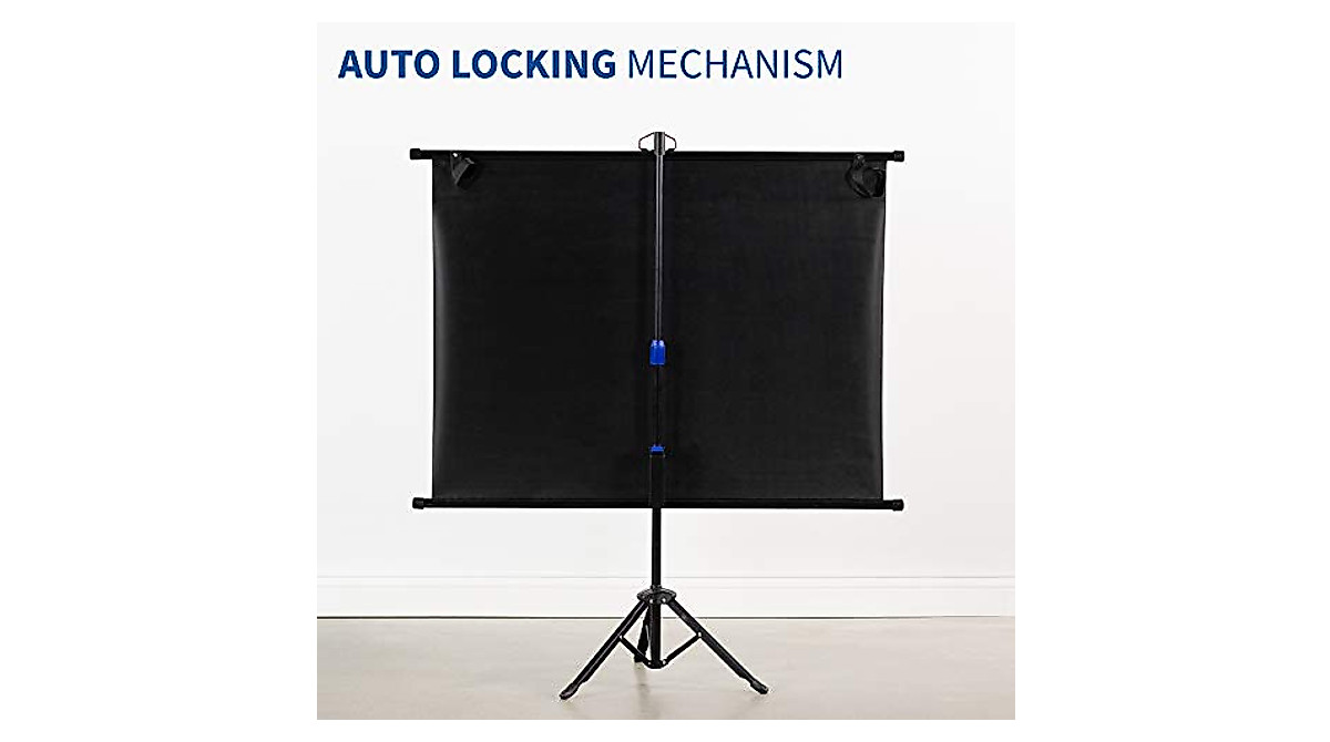 VIVO 50 Inch Portable Indoor/Outdoor Projector Screen - HD 4K 3D