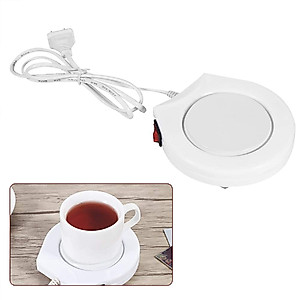 110V Cup Warmer, Keep Temperature 50℃ Mug Pad, Coffee Heater Pad Mug Warmer, White Office for Home